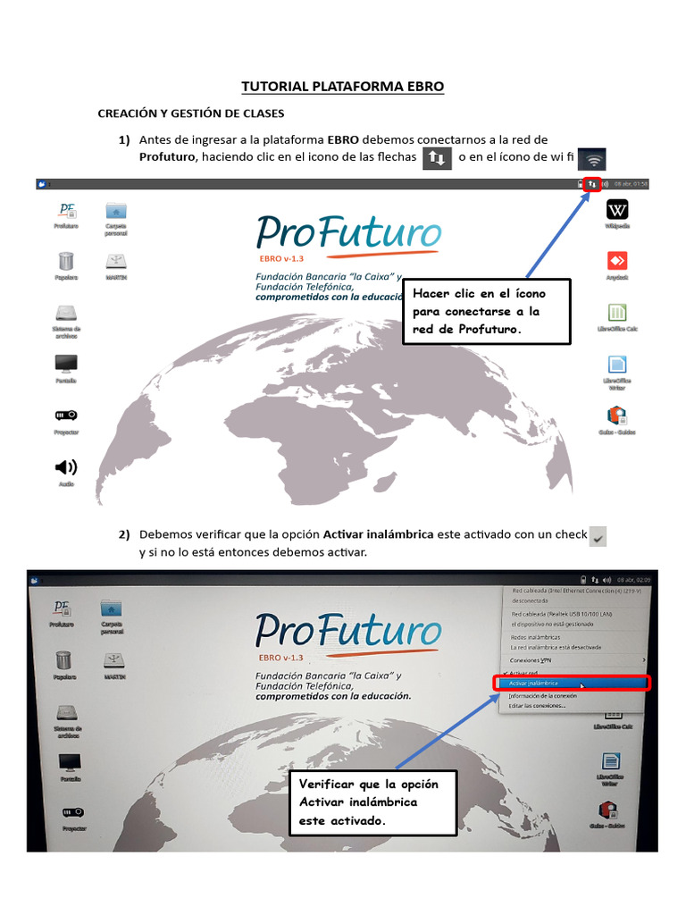Tutorial Plataforma Ebro | PDF | Ventana (informática) | Contraseña