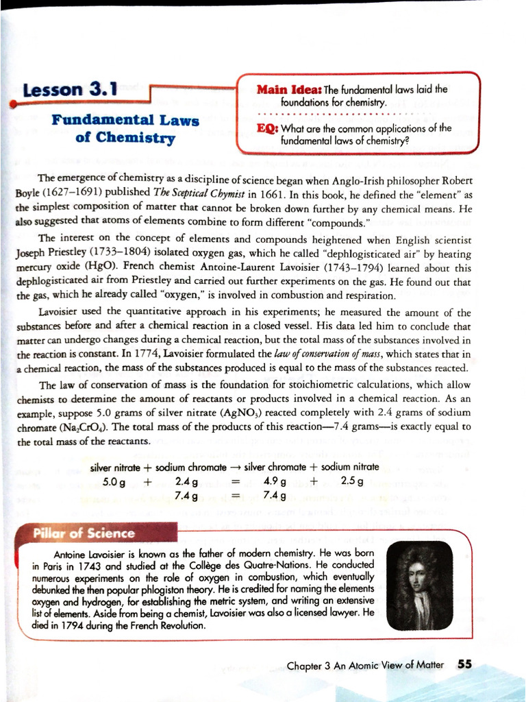 Chemistry Lesson 1 | PDF
