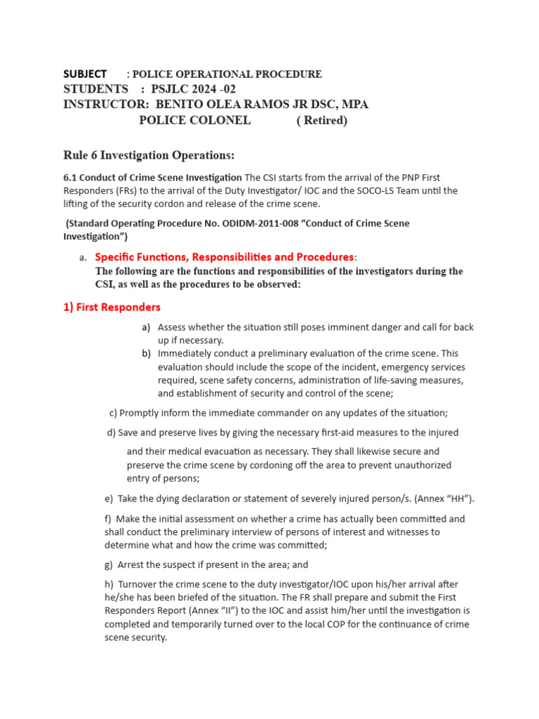 Pop 2 Pop Sheet | PDF | Crime Scene | Arrest