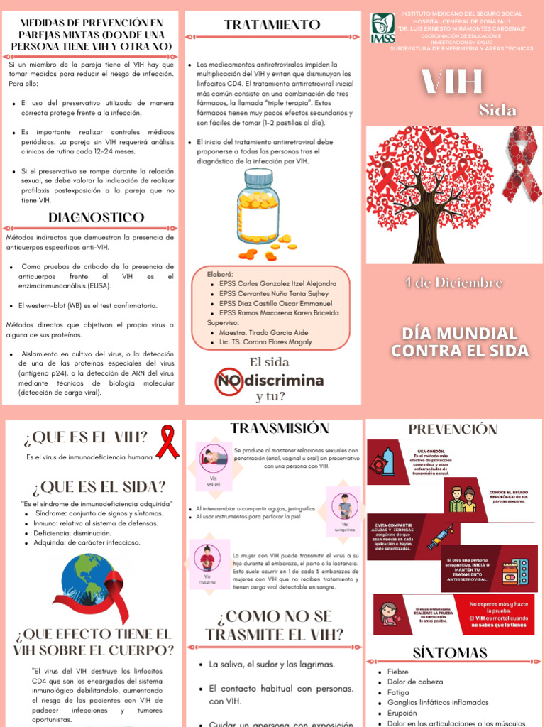 Triptico VIH | PDF | VIH | VIH / SIDA