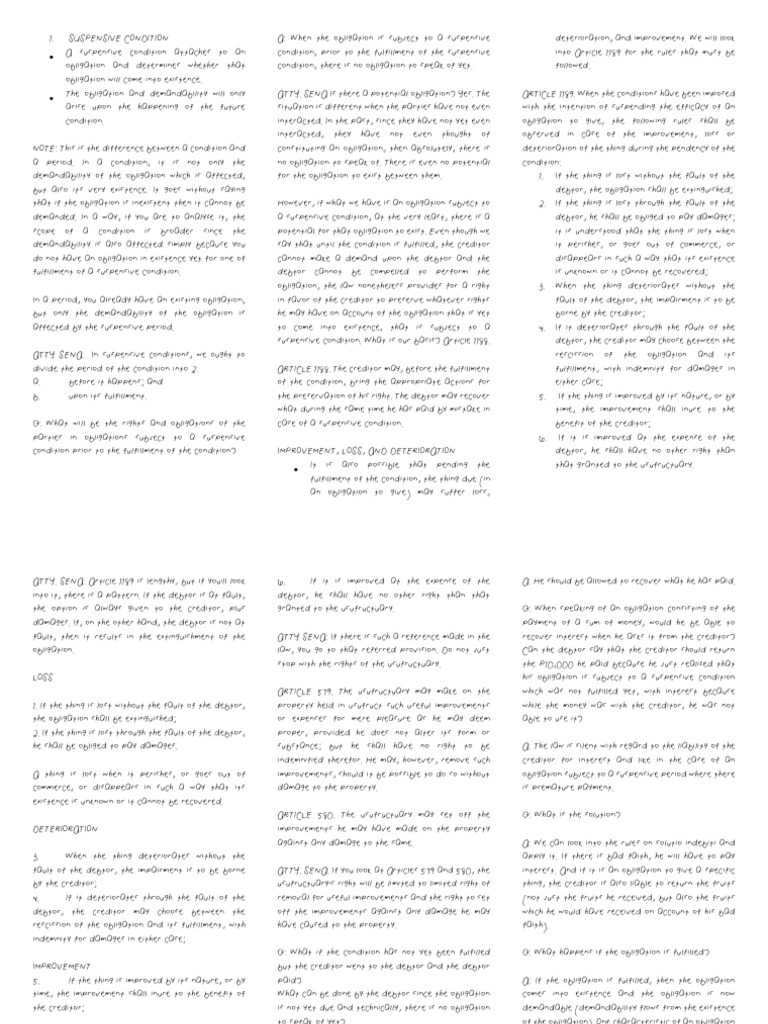 Suspensive Condition | PDF | Guarantee | Private Law