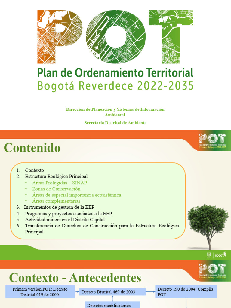 Estructura Ecológica Principal POT 555 | PDF | Bogotá | Minería