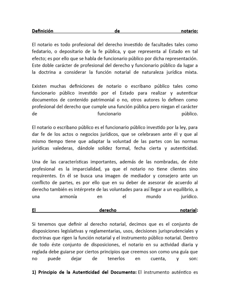 Definición de Notario | PDF | Ley común