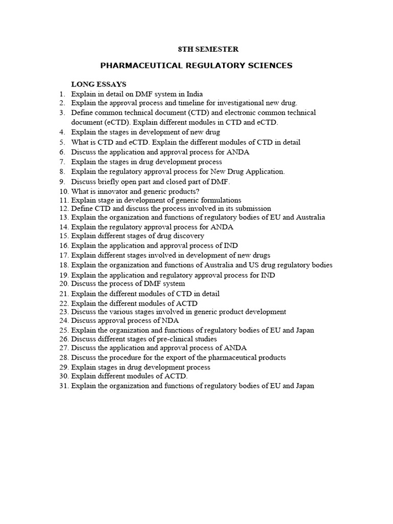 Pharmaceutical Regulatory Sciences | Download Free PDF | Clinical Trial | Generic Drug