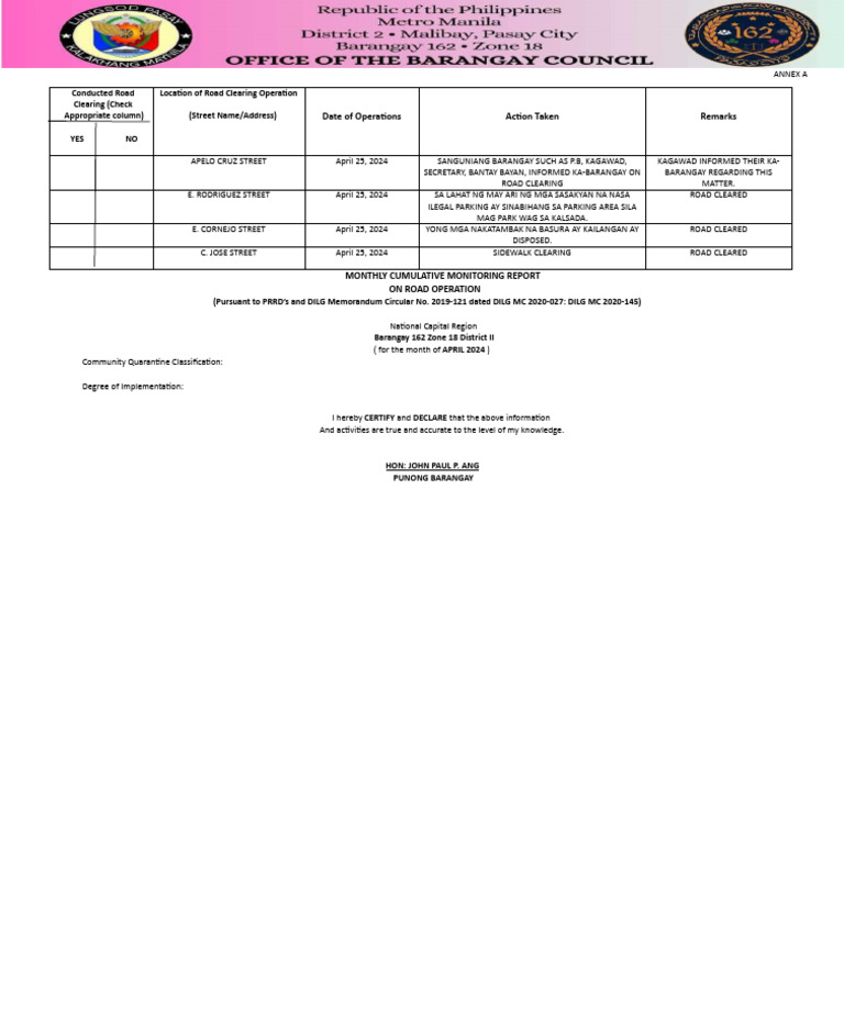 BARCO NEW FORM 2024 | PDF