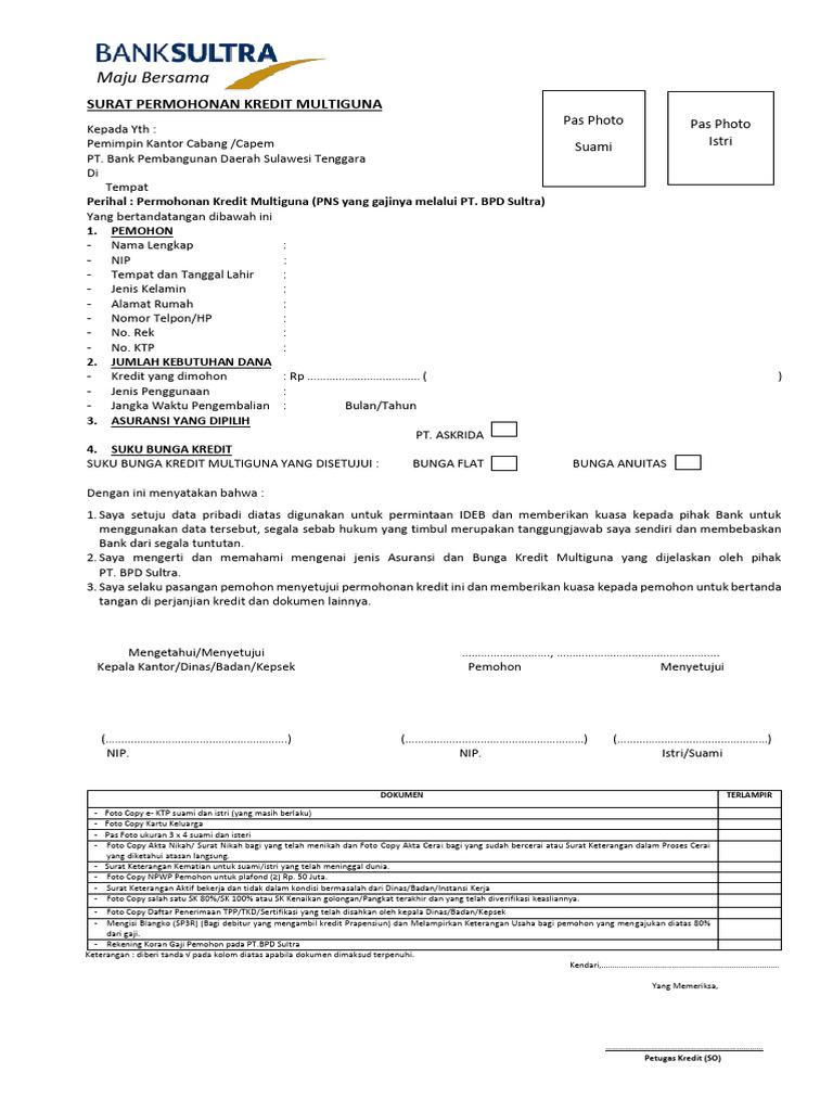 Blangko Permohonan KMG | PDF