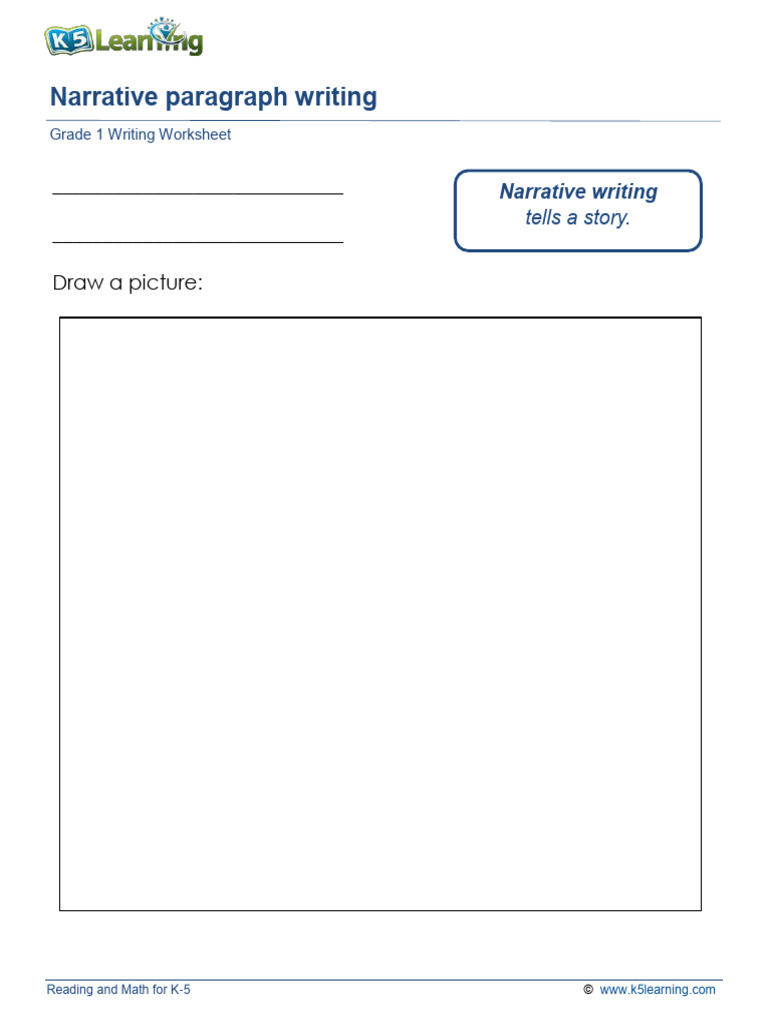 Grade 1 Narrative Paragraph F | PDF