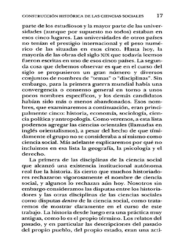 Wallerstein I 1997 Abrir Las Ciencias Sociales 2 Coedición
