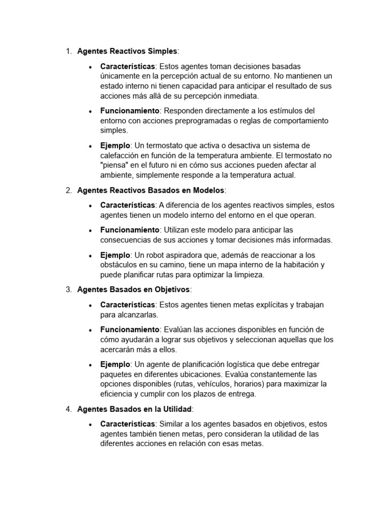 Agentes Reactivos | PDF | Cognición | Ciencia cognitiva