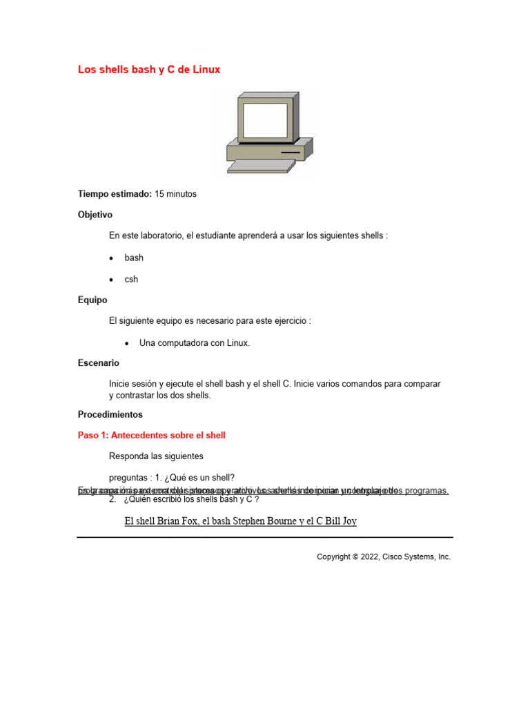 Shell Bash y Shell C | PDF | Ingeniería Informática | Software del sistema