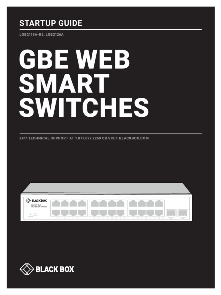 GBE Web Smart Switch Startup Guide | PDF | Computer Network | Internet ...