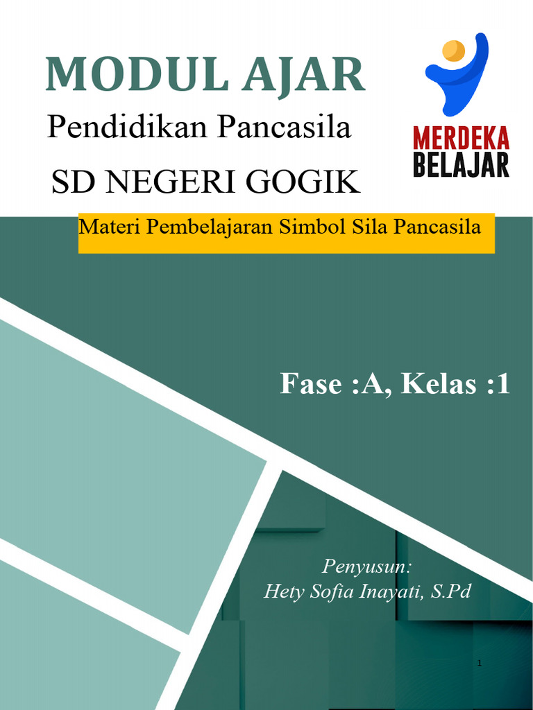 Ma Pend. Pancasila Fase A Kelas 1 | PDF