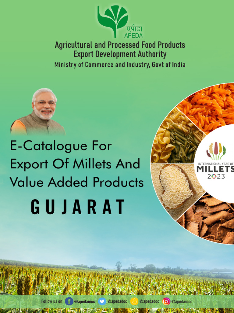 Gujarat Millet Export Catalogue | PDF | Cereals | Crops