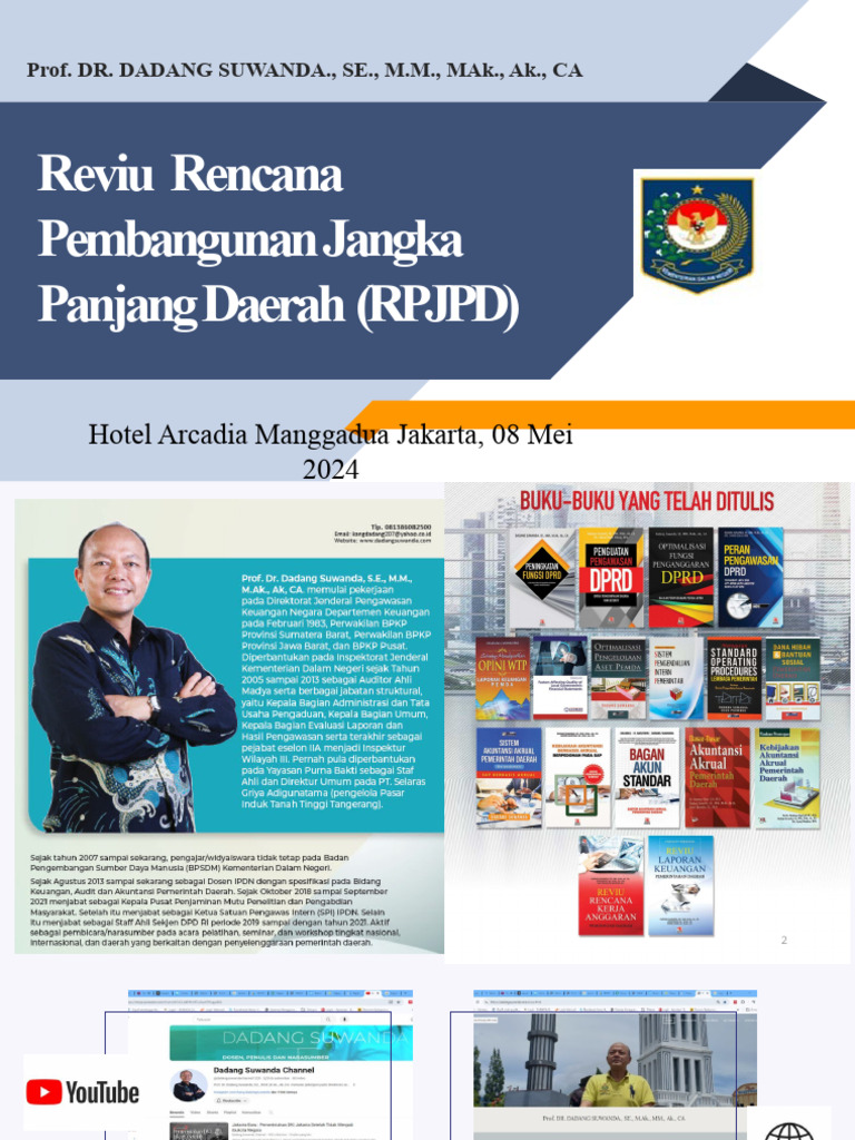 Reviu RPJPD 2025-2045: Strategi dan Evaluasi | PDF | Pengelolaan Keuangan & Uang