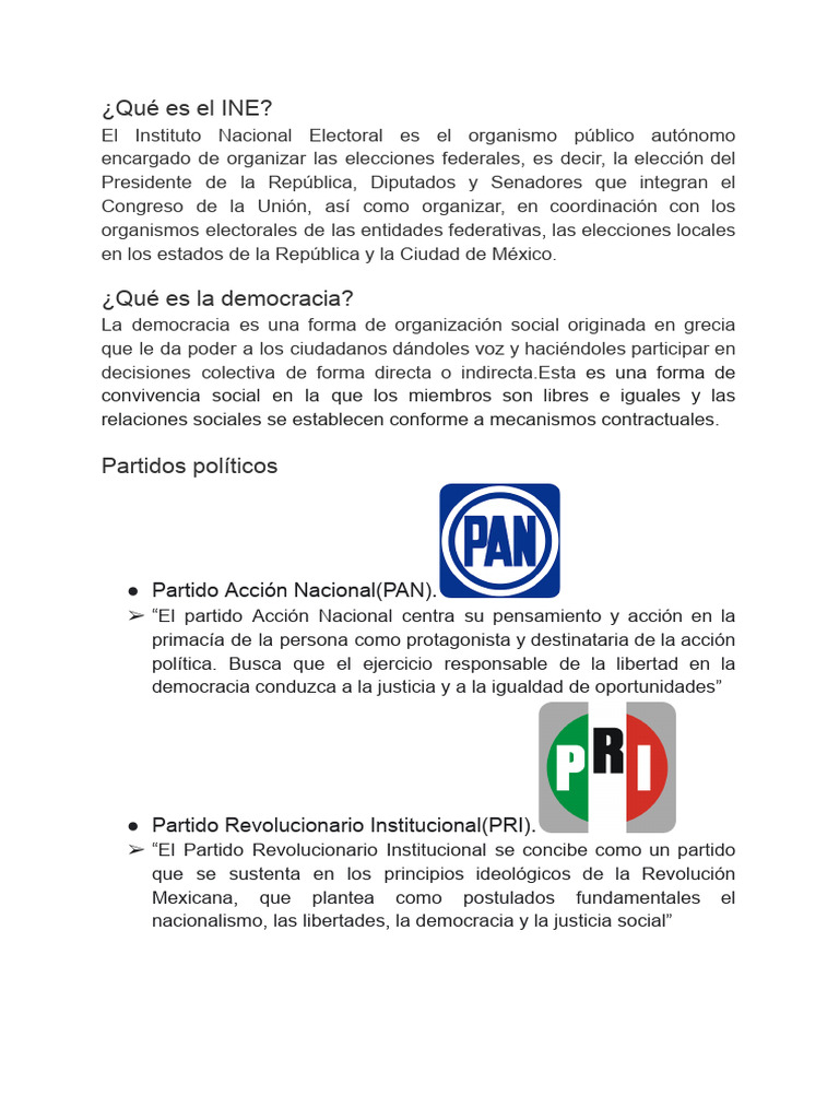 Partidos Politicos | PDF | Democracia | Ideologías políticas
