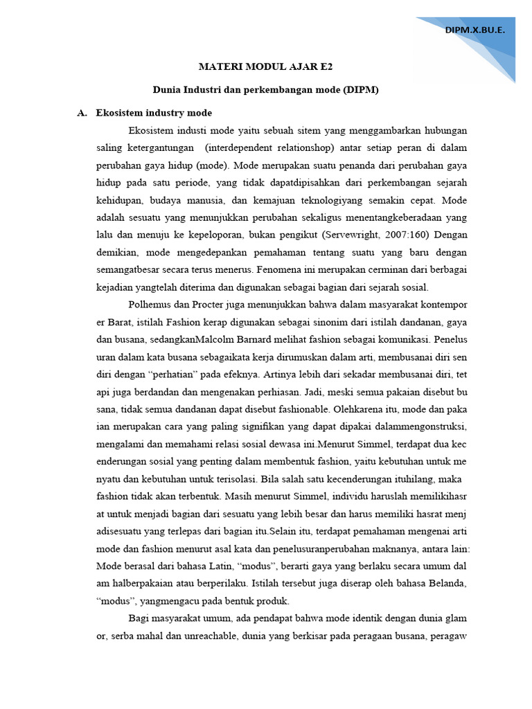 Materi Modul Ajar E2 | PDF
