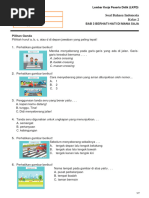 Soal Bahasa Indonesia Kelas 2 Bab 3 Berhati-Hati Di Mana Saja | PDF
