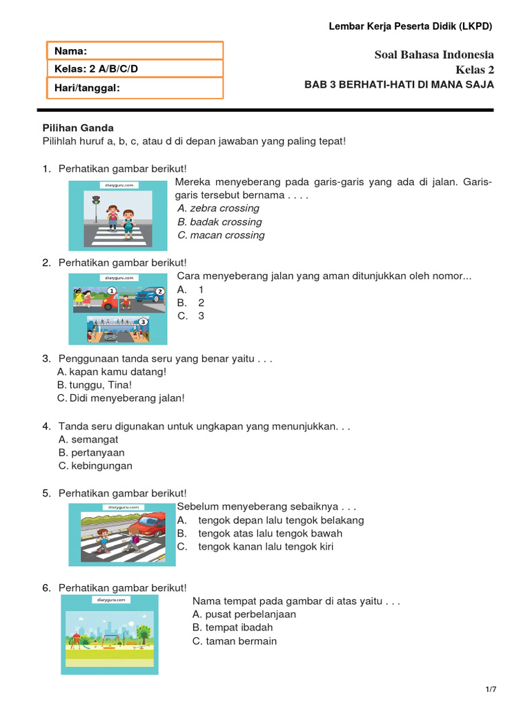 LKPD Bindo Bab 3 | PDF