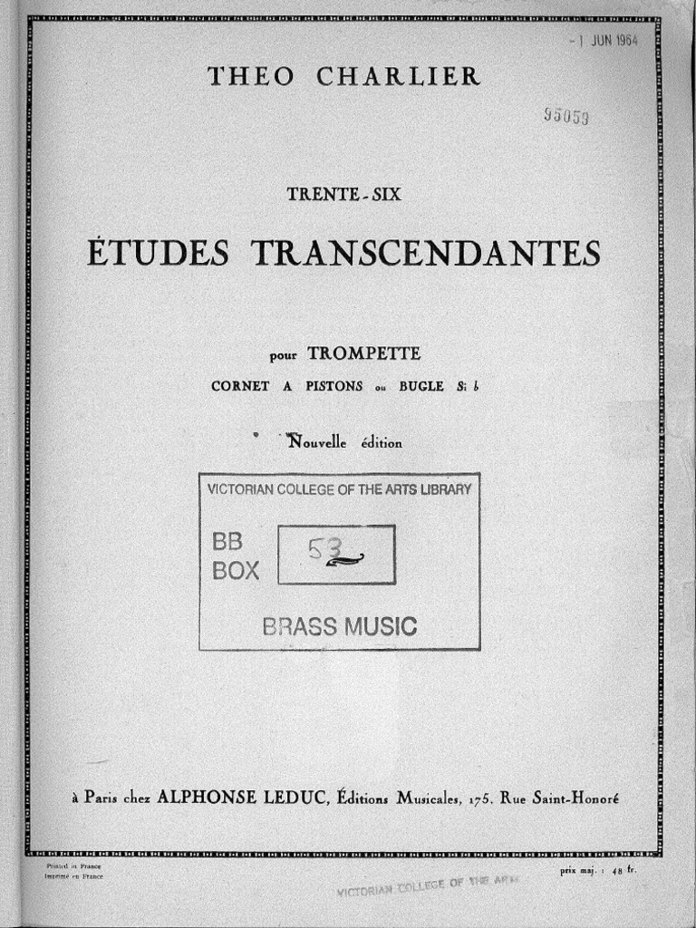 Charlier etudes | PDF