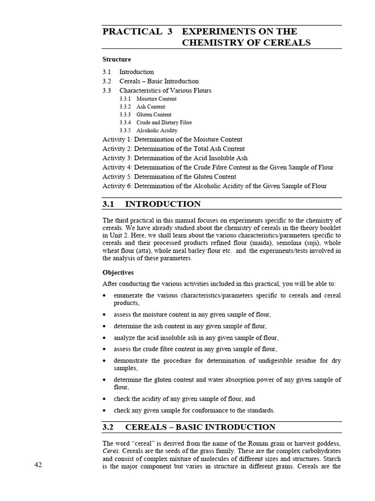 Practical-3 | PDF | Flour | Dietary Fiber