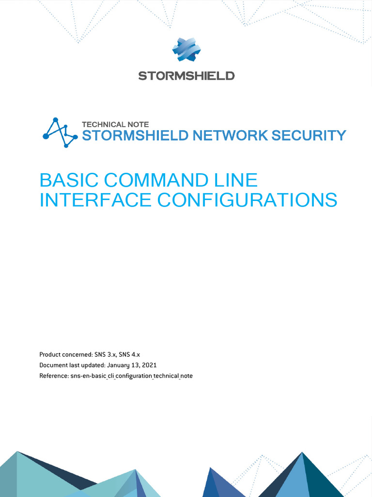Sns-En-Basic Cli Configuration Technical Note | PDF | Command Line Interface | Ip Address