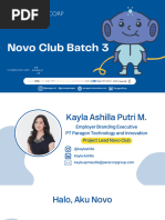 Komunitas Inovasi Mahasiswa Novo Club | PDF