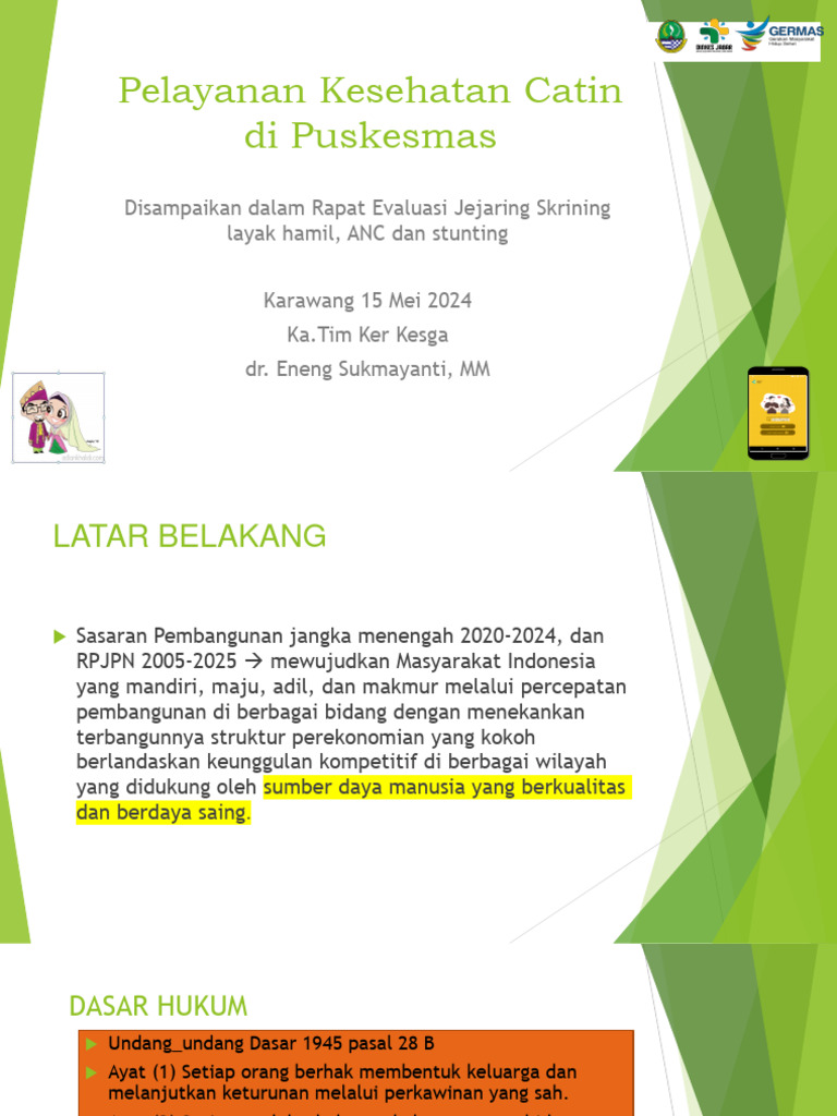 Pelayanan Kesehatan Catin Di Puskesmas | PDF | Pengembangan Diri | Kesehatan Holistik