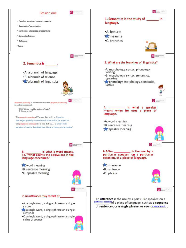 Ôn Semantics SS1 | PDF