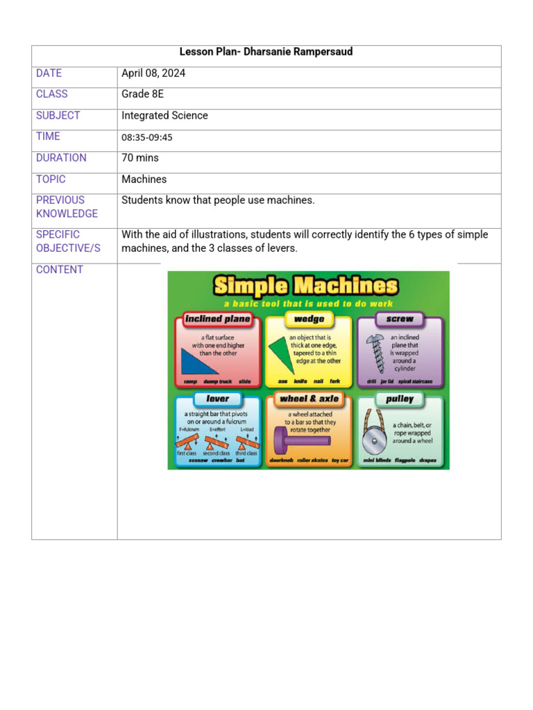 1 - April 08, 2024 - Machines - 8D - D.Rampersaud | PDF | Machines ...