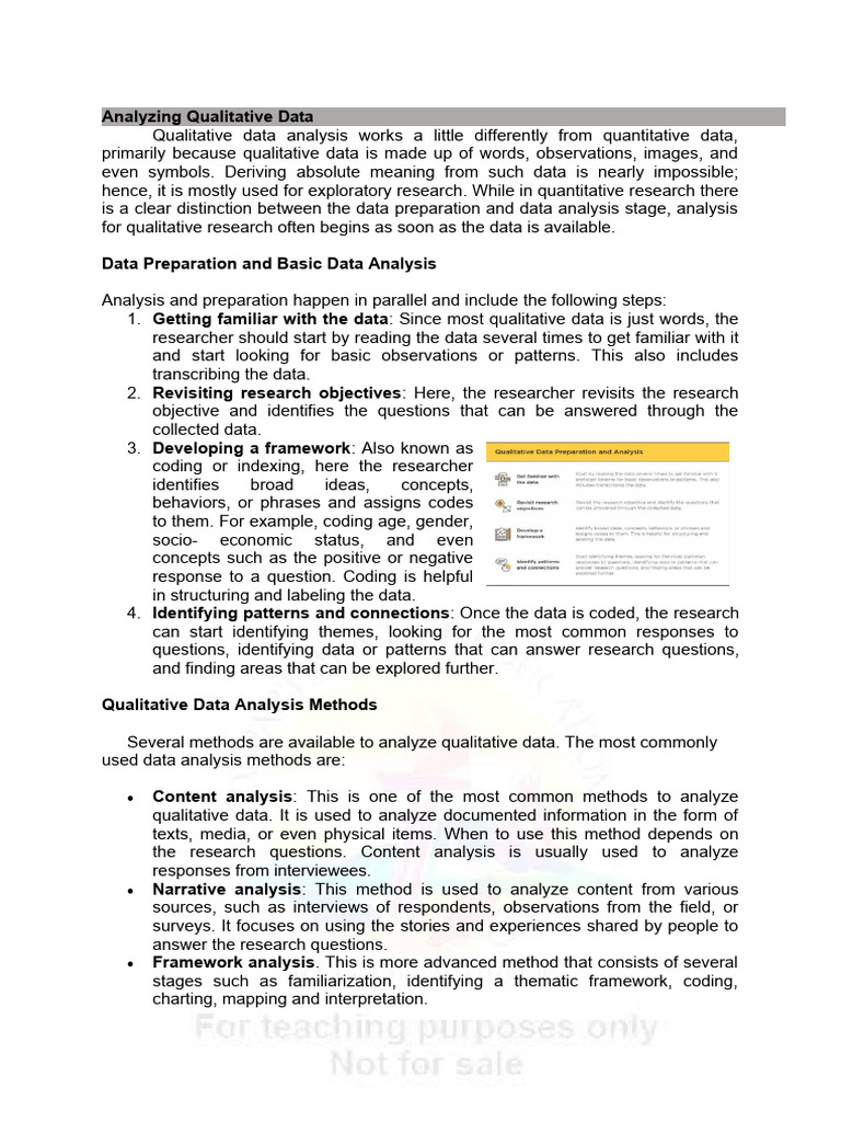 Qualitative Data Analysis Techniques | PDF | Qualitative Research | Data
