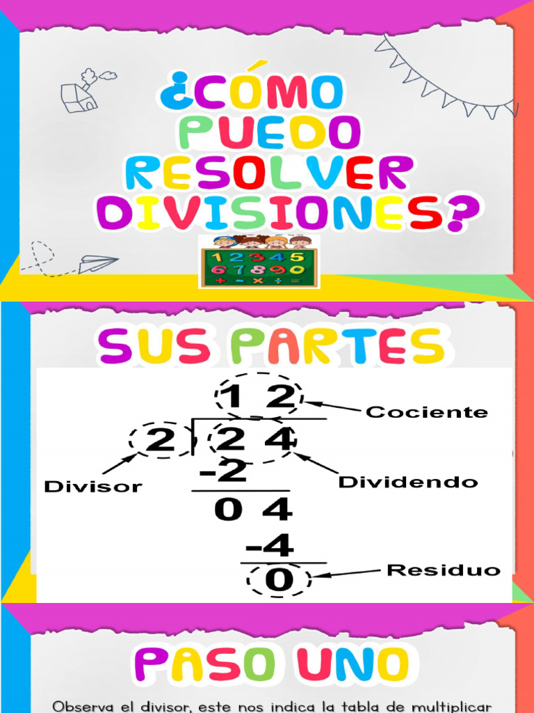 Pasos para Realizar Una Division | PDF