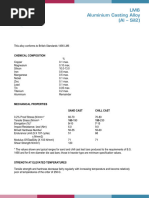 LM4 Aluminium Alloy Composition Details | PDF | Casting (Metalworking ...
