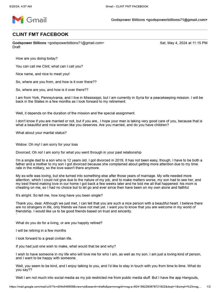 Gmail - CLINT FMT FACEBOOK | PDF | Facebook