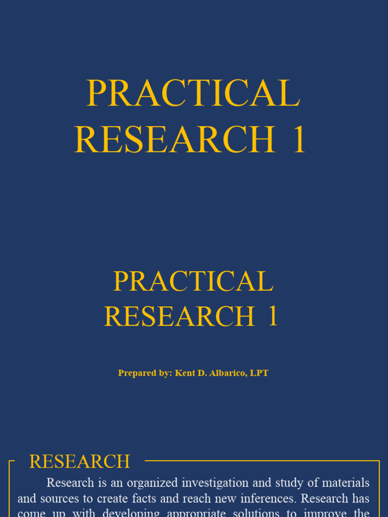 Lesson 1 | PDF | Experiment | Theory