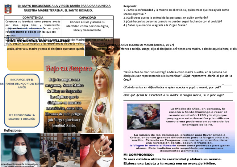 Sesion de Maria #4-Cuba1 | PDF | María, madre de Jesús | Oración