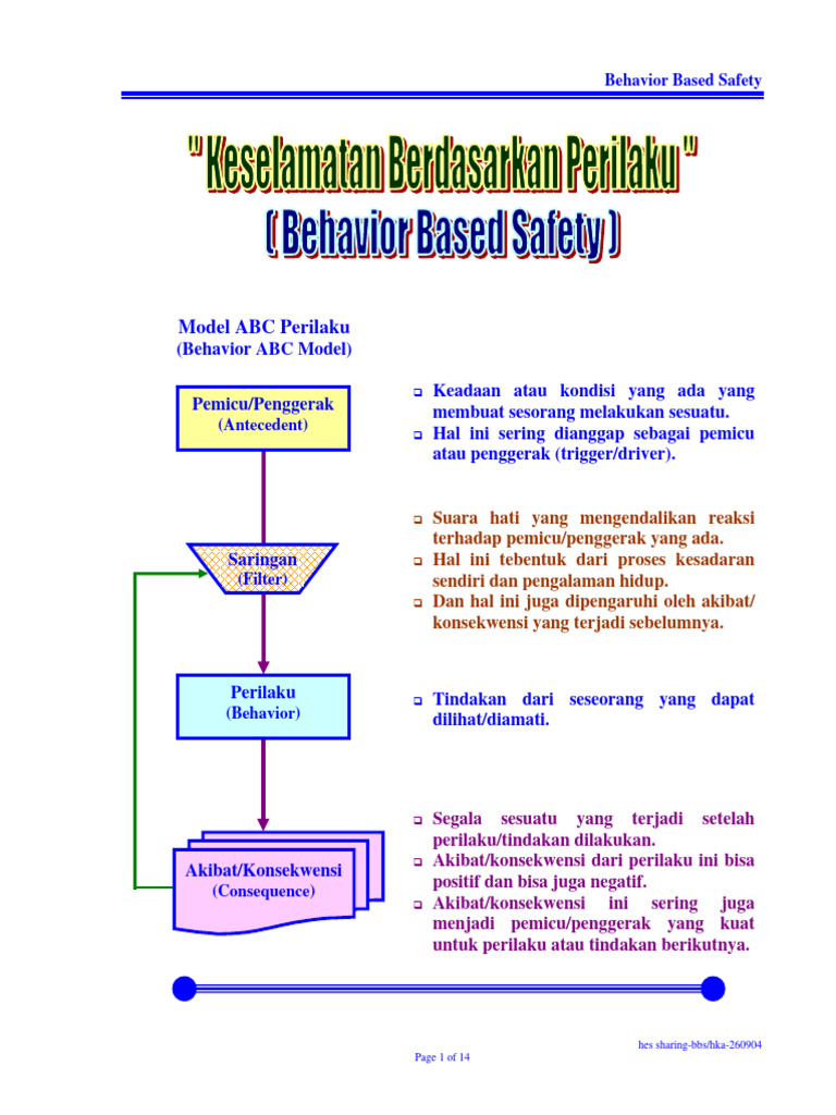 07 - Behavior Based Safety | PDF