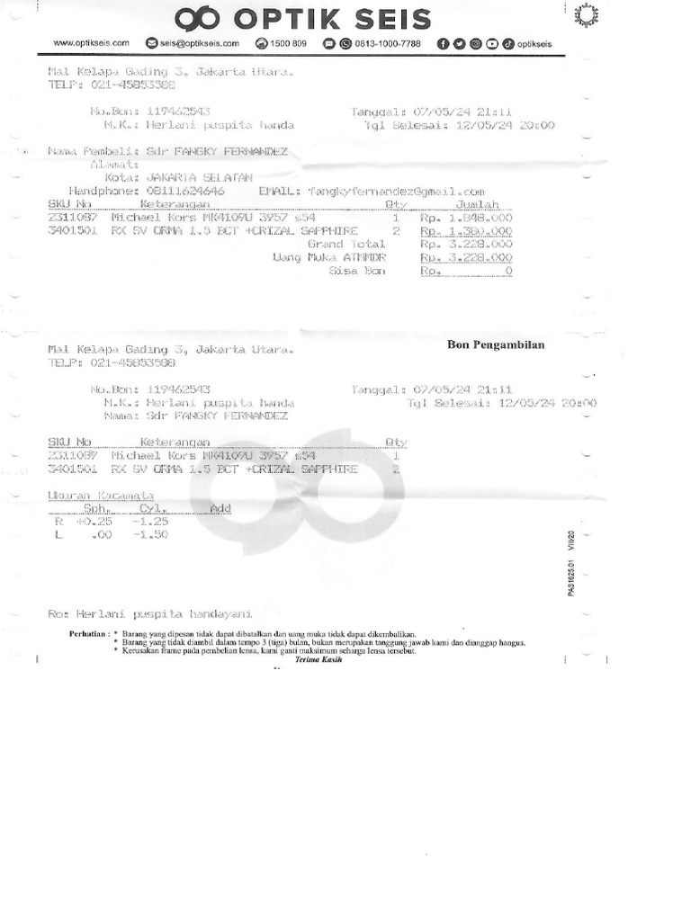 Bill Kacamata | PDF