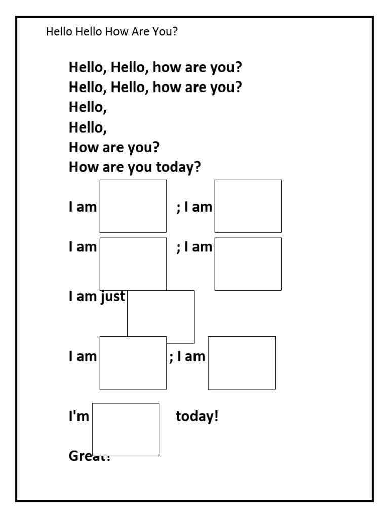 Hello hello how are you | PDF