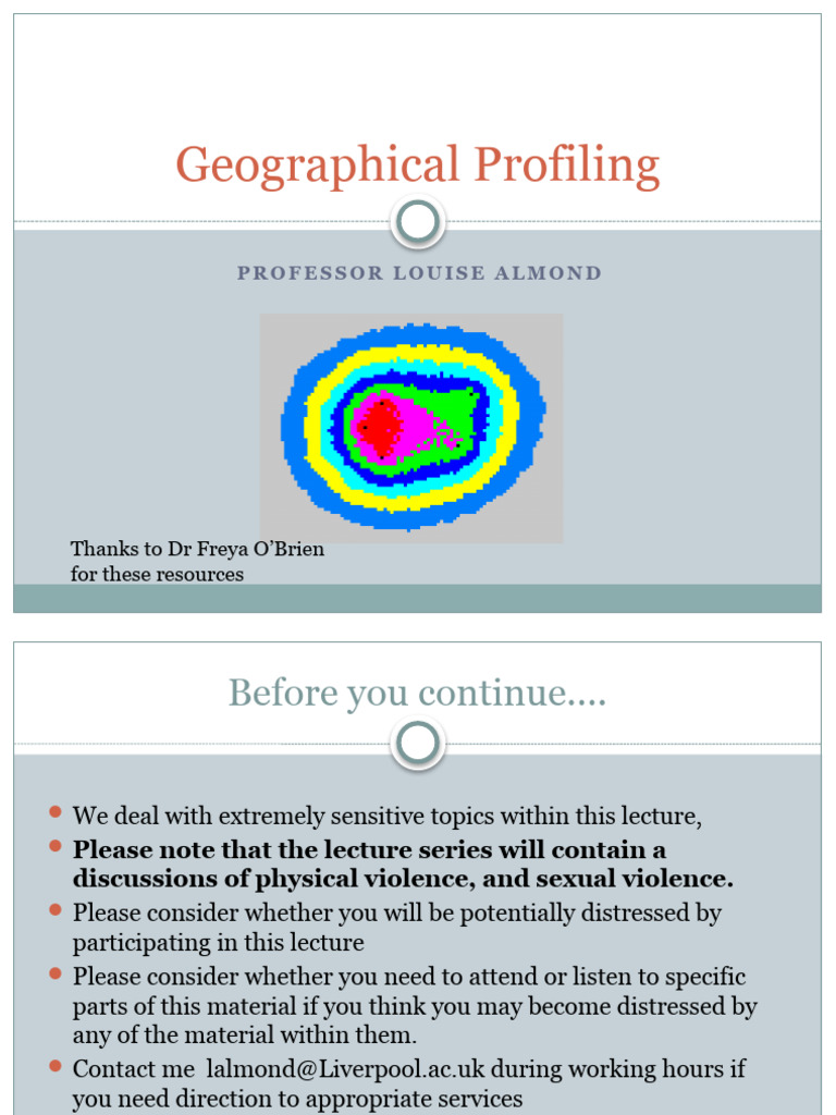 Geographical+Profiling Student+version | PDF | Crimes | Crime & Violence