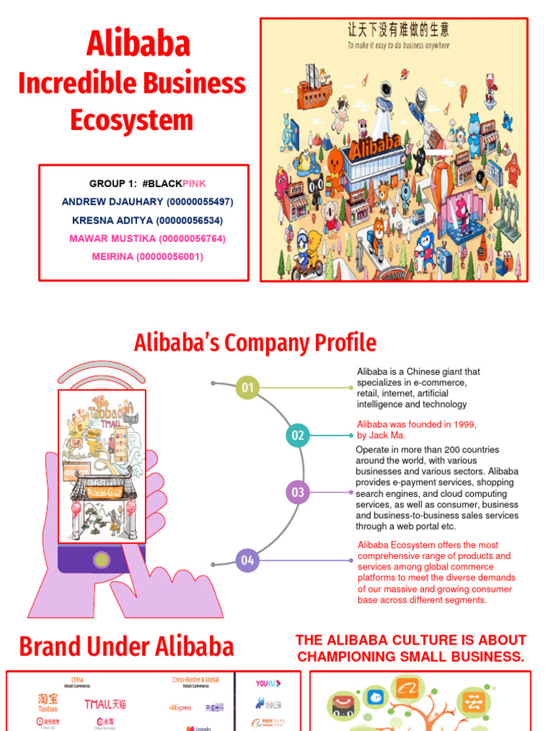 Alibaba Incredible Business Ecosystem - Group - 1 | PDF | Alibaba Group ...