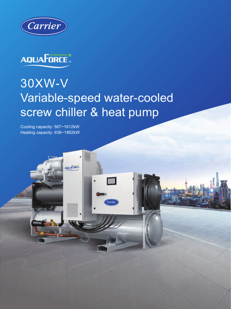 Catalogue 30XW-V Water Cooled Screw Inverter | PDF | Green Building | Heat Exchanger