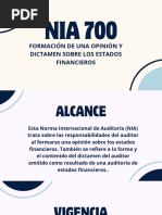 NIA 700 Formacion de La Opinion e Informe de Auditoria Sobre Estados Financieros | PDF ...