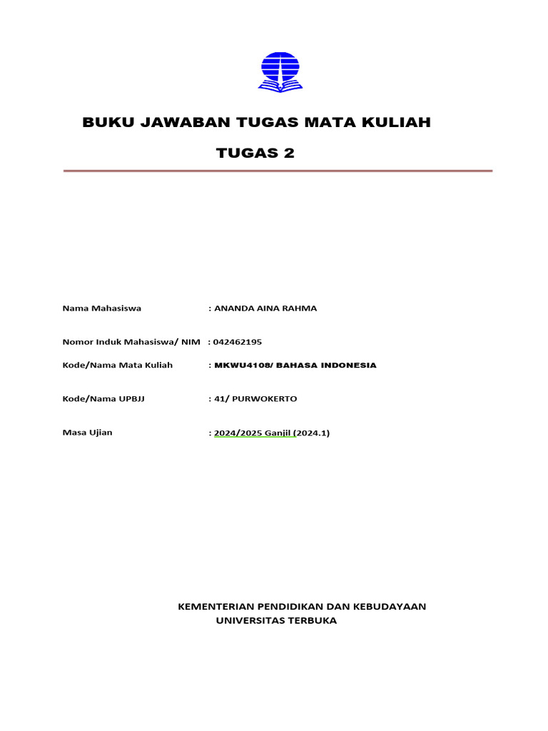 Panduan Pembuatan Makalah MKWU4108 | PDF | Kajian Bahasa Asing