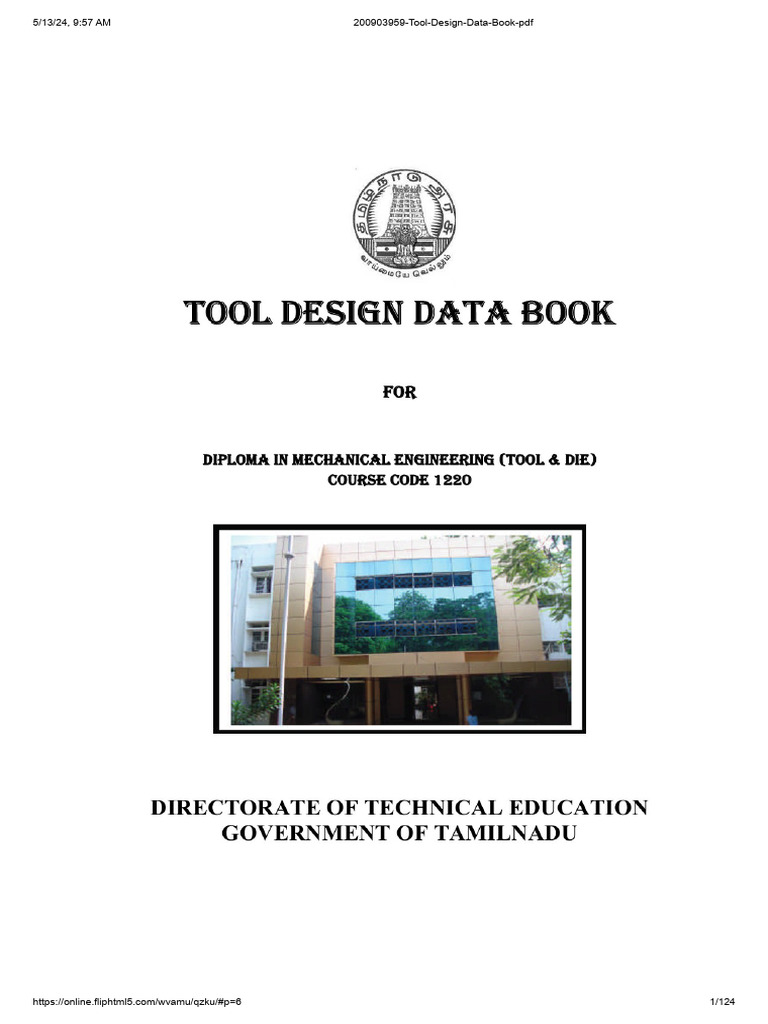 DOTE Tool Design Data Book | PDF