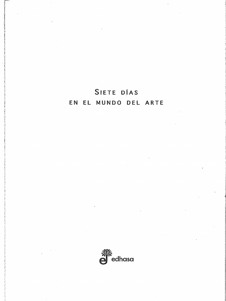 Libro SIETE DIAS EN EL MUNDO DEL ARTE | PDF