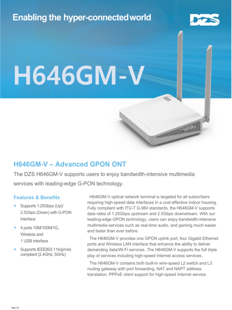 H646GM-V Datasheet | PDF | I Pv6 | Computer Network