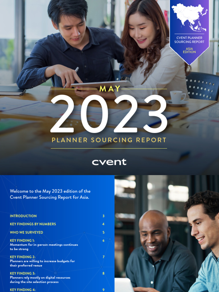 Asia Cvent Planner Sourcing Report 2023 | PDF | Social Media | Popular Culture & Media Studies