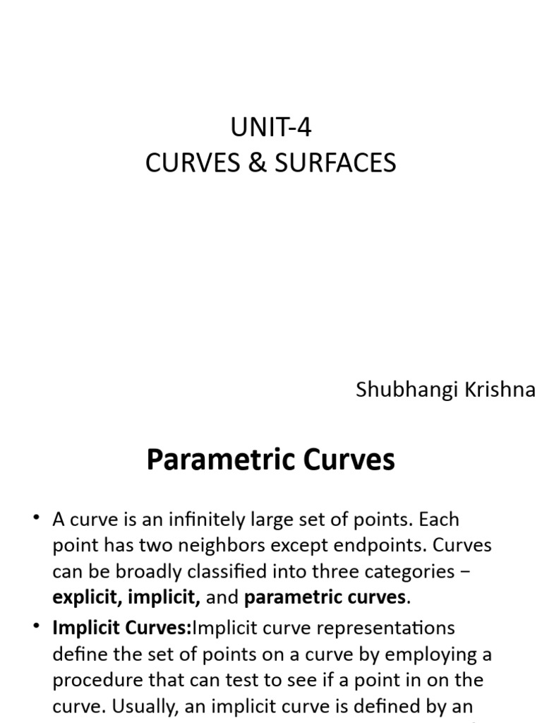 Parametric Curves and Polygon Meshes | PDF | Geometry | Geometric Shapes