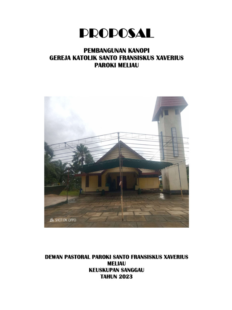 Proposal Kanopi Gereja Meliau | PDF | Agama & Spiritualitas