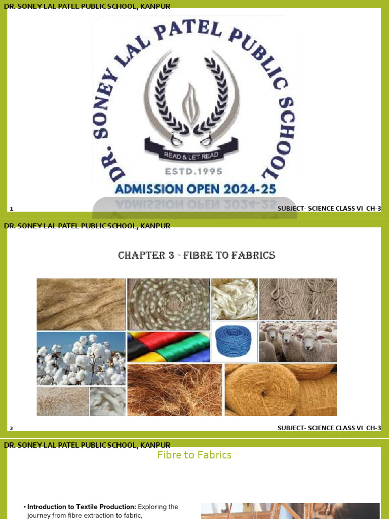 Subject - Science Class Vi CH-3 | PDF | Textiles | Silk